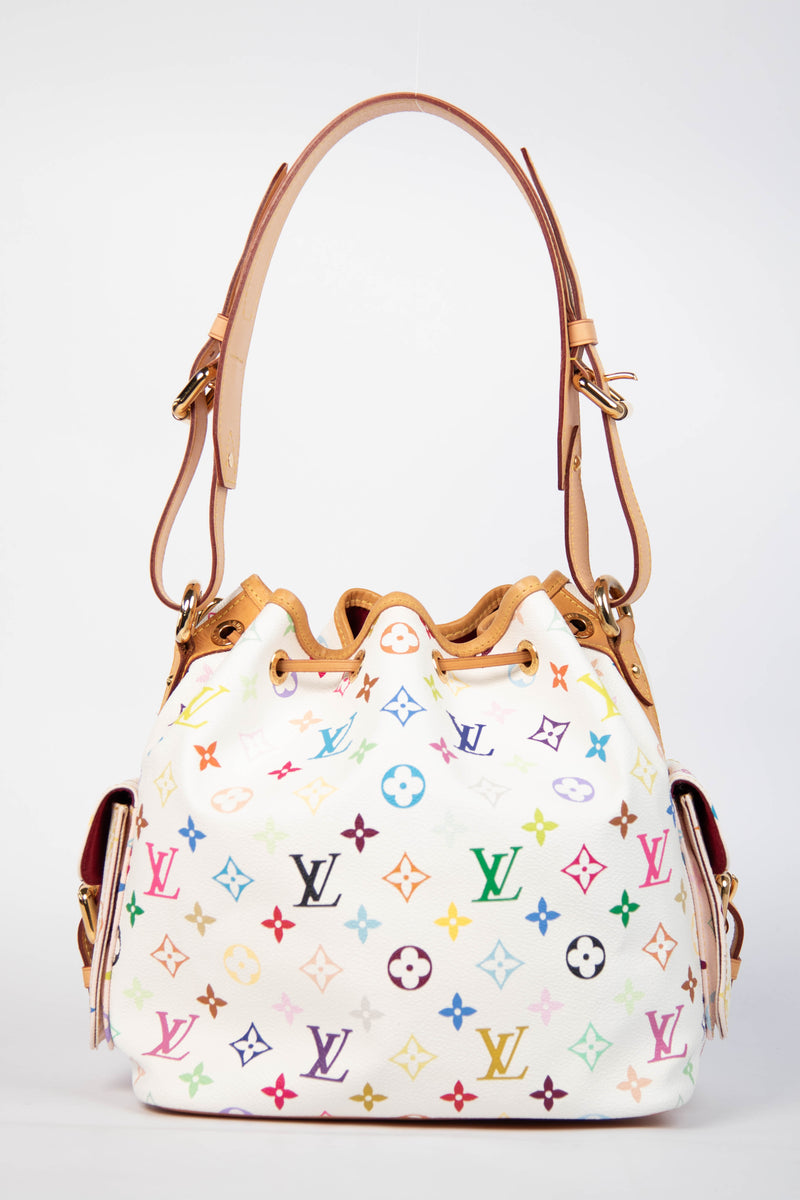 2000s Louis Vuitton x Takashi Murakami White Multicolour Petit Noé ...