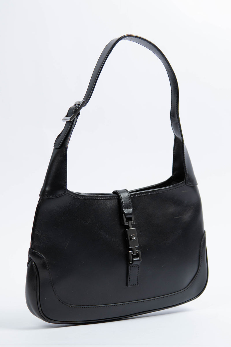 Vintage Gucci Black Leather Small Jackie Bag – Break Archive