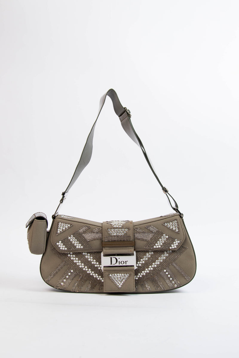 RARE 2000s Christian Dior Sequin Columbus Shoulder Bag – Break Archive